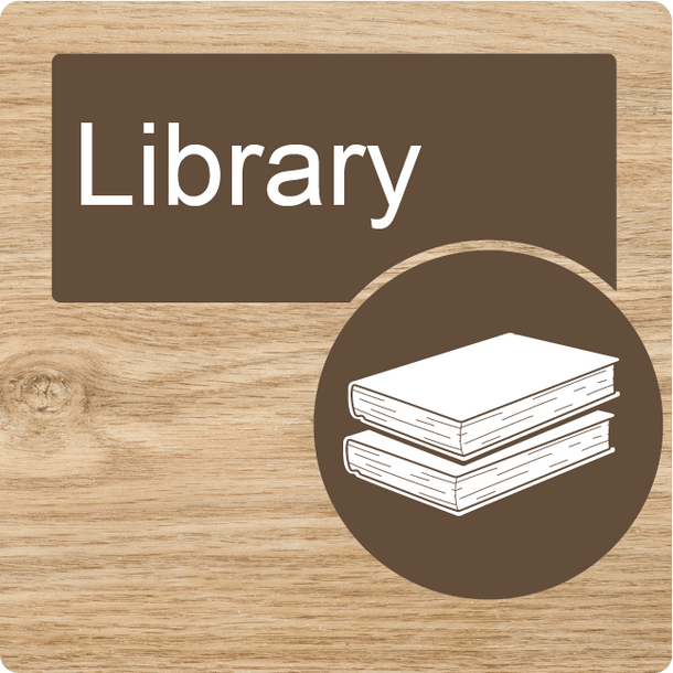 Dementia Friendly Projecting Sign - Oak – Signage for Care