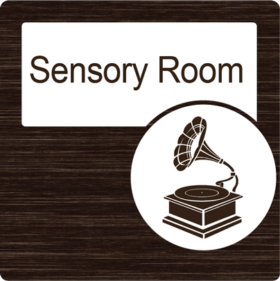 Dementia Friendly Room Sign - Walnut – Signage for Care