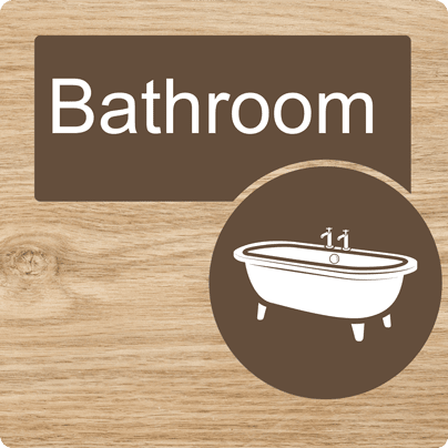 Dementia Friendly Door Sign - Oak – Signage for Care