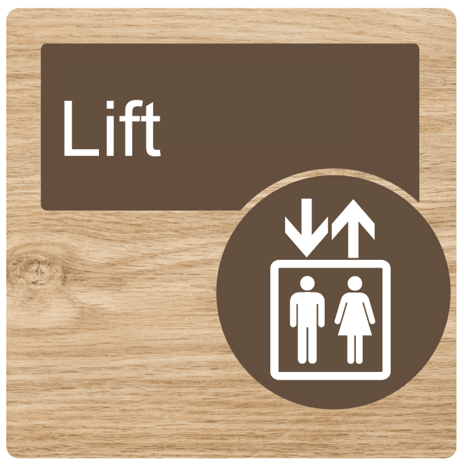 Dementia Friendly Door Sign - Oak – Signage for Care